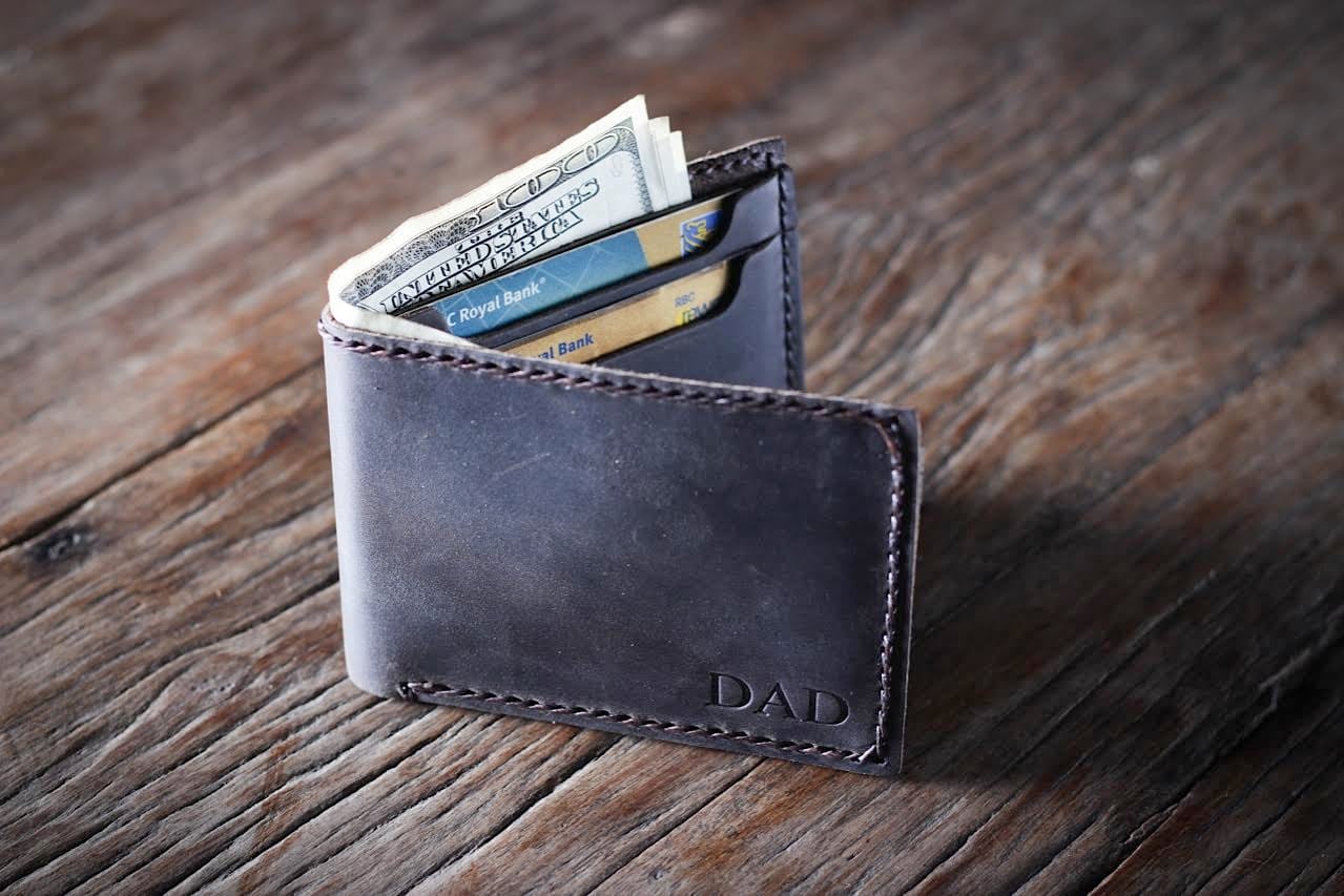 Personalized Leather Wallet Men | IUCN Water