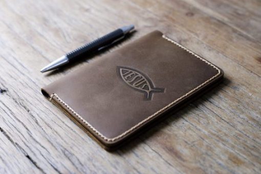 Leather Notebook Cover [Handmade] [Personalized]