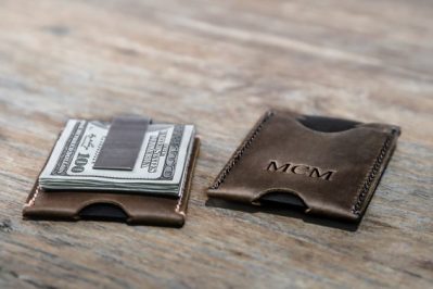 Minimalist Money Clip Wallet | Handmade Premium Distressed Leather