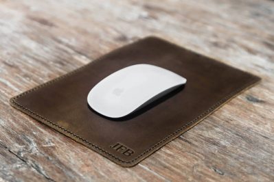 Personalized Leather Mouse Pad [Handmade to Order]